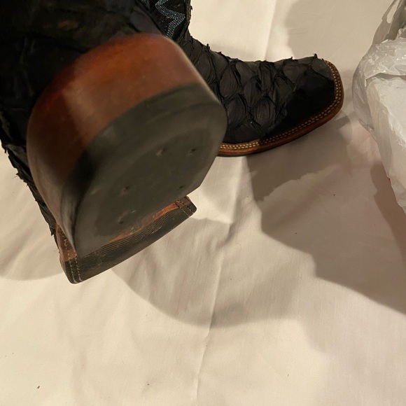 Shoes | Pirucu Fish Skin Cowboy Boots | Poshmark